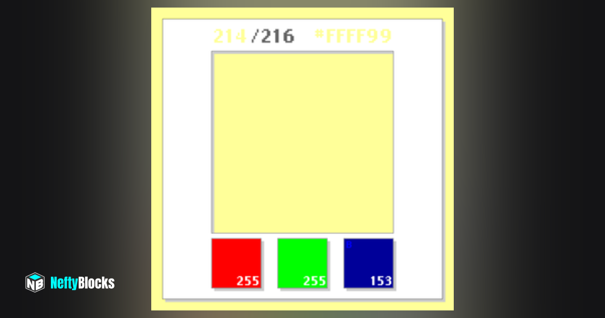 #FFFF99 - 255,255,153 | NeftyBlocks | The #1 Trade to Earn NFT ...