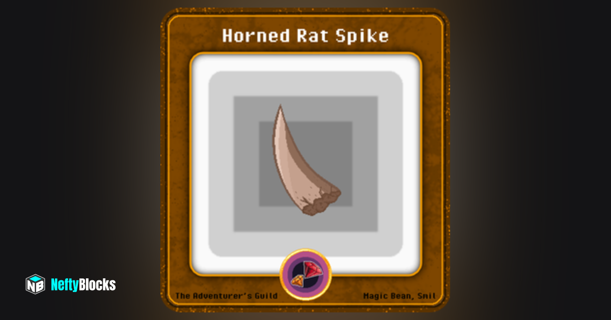 Horned Rat Spike #16386 | NeftyBlocks | The #1 Trade to Earn NFT ...