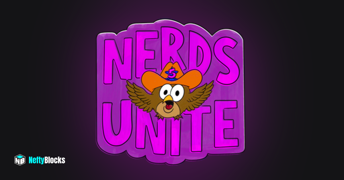 Nerds Unite HOOT 5/5 Celebration - Pink #224 | NeftyBlocks | The #1 Trade to Earn NFT ...