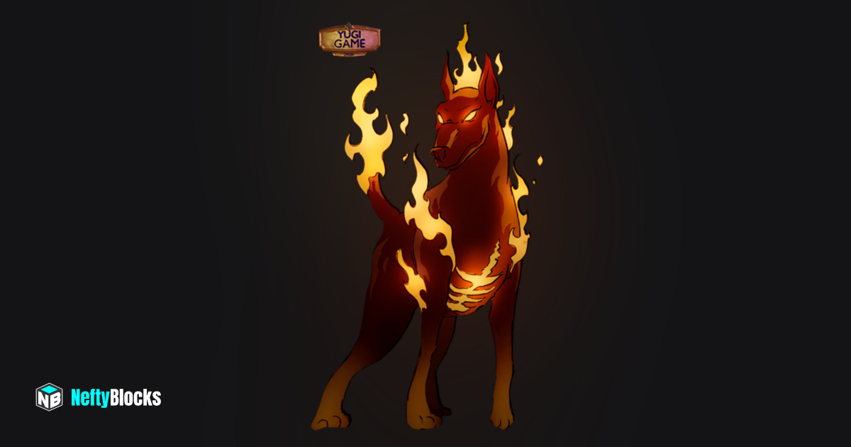 Flame Hound- Sticker #7 | NeftyBlocks | The #1 Trade to Earn NFT ...