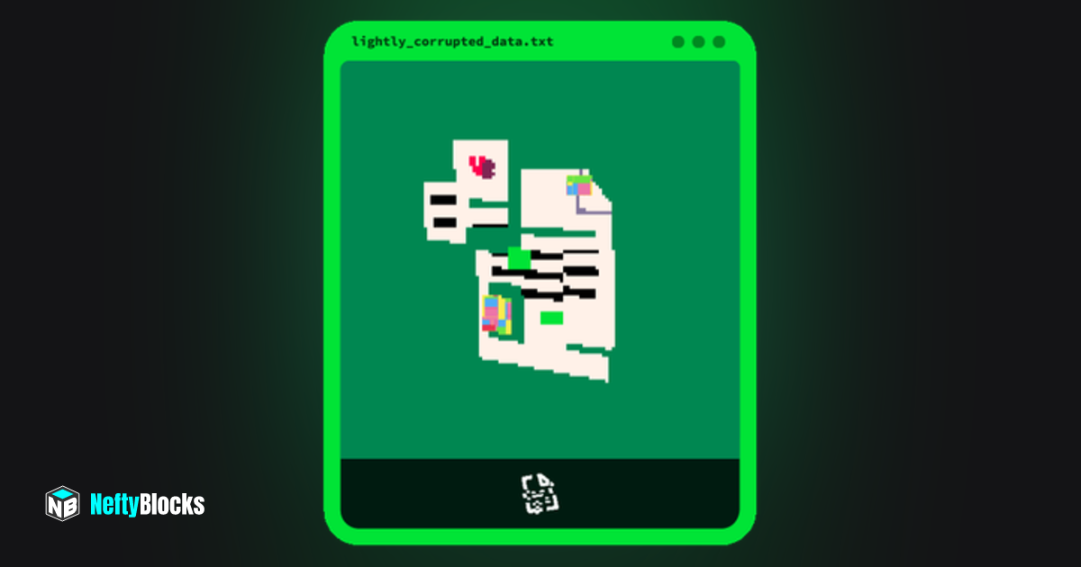 Lightly Corrupted Data #1373 | NeftyBlocks | The #1 Trade to Earn NFT ...