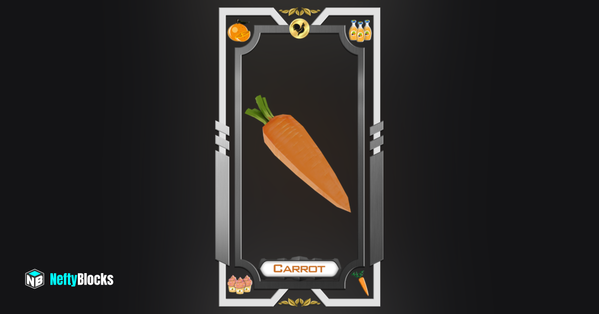 Carrot Resource Pack #1283 | NeftyBlocks | The #1 Trade to Earn NFT ...
