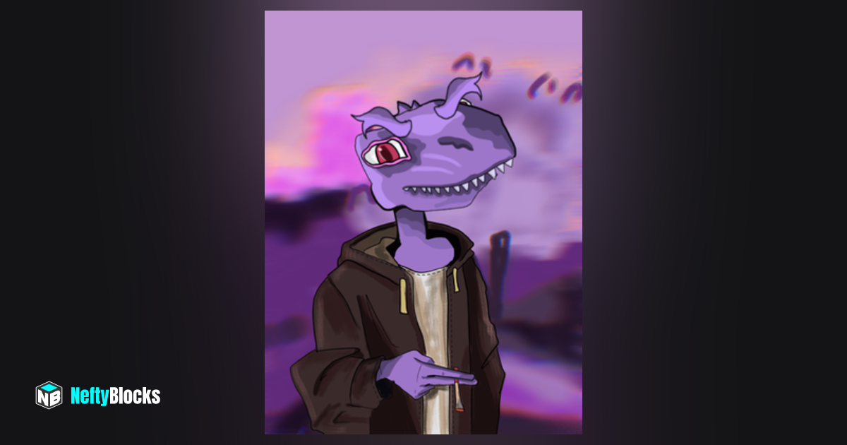 Dizzy Dino #201 | NeftyBlocks | The #1 Trade to Earn NFT Marketplace on WAX