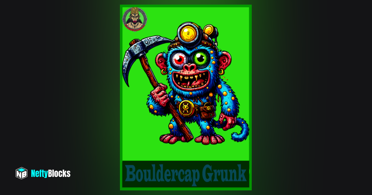 Bouldercap Grunk #38 | NeftyBlocks | The #1 Trade to Earn NFT ...