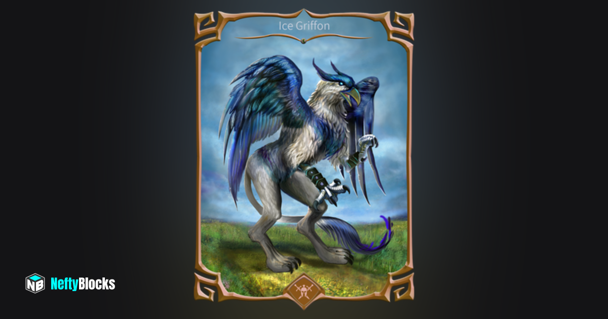 Ice Griffon | NeftyBlocks | The #1 Trade to Earn NFT Marketplace on WAX