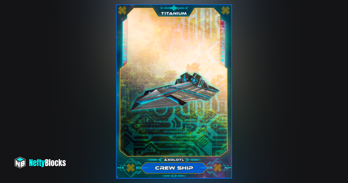 Crew Ship #377 | NeftyBlocks | The #1 Trade to Earn NFT Marketplace on WAX