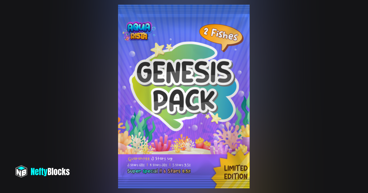 GENESIS PACK #186 | NeftyBlocks | The #1 Trade to Earn NFT Marketplace on WAX