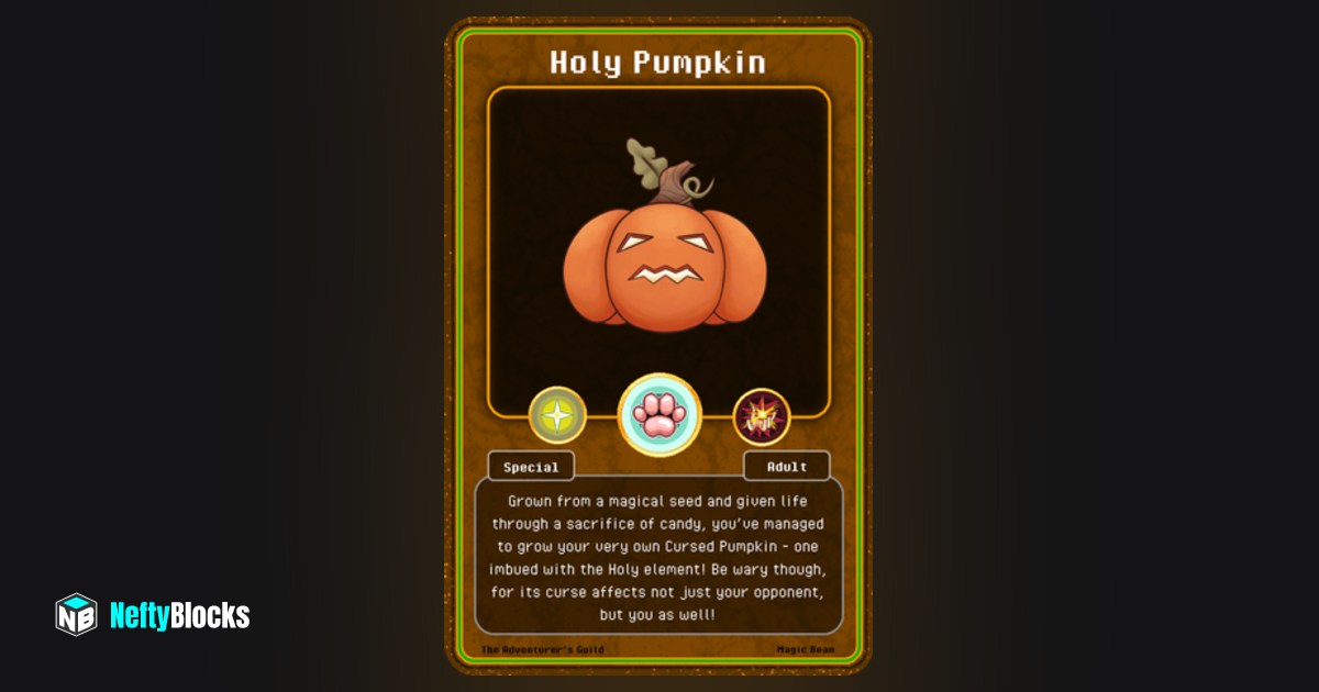 Holy Pumpkin #19 | NeftyBlocks | The #1 Trade to Earn NFT Marketplace ...