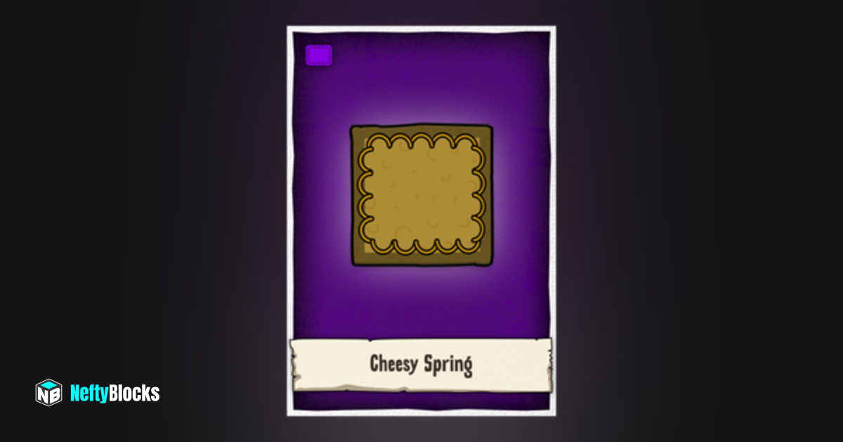 Cheesy Spring - Board #40 | NeftyBlocks | The #1 Trade to Earn NFT ...