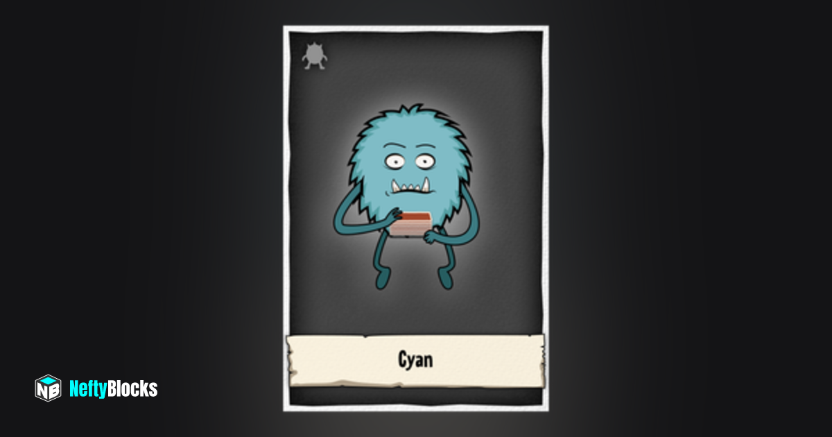 Cyan - Card Dealer #44 | NeftyBlocks | The #1 Trade to Earn NFT Marketplace on WAX