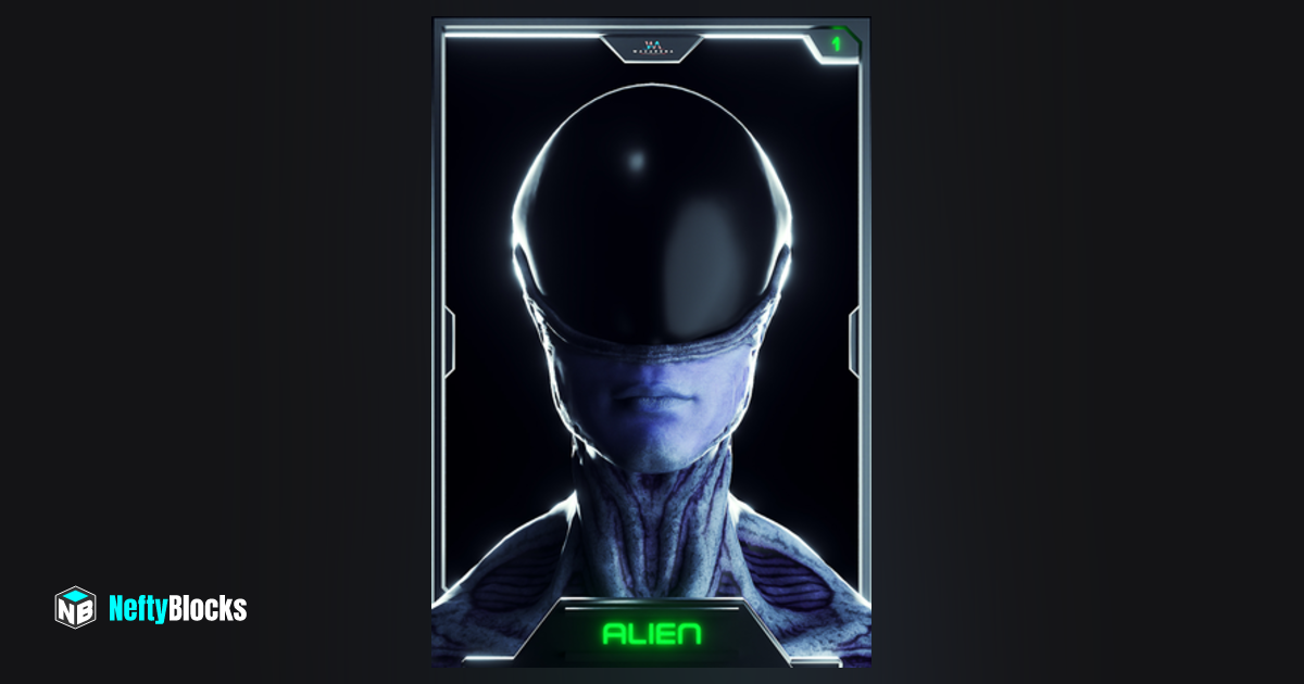Alien #3405 | NeftyBlocks | The #1 Trade to Earn NFT Marketplace on WAX