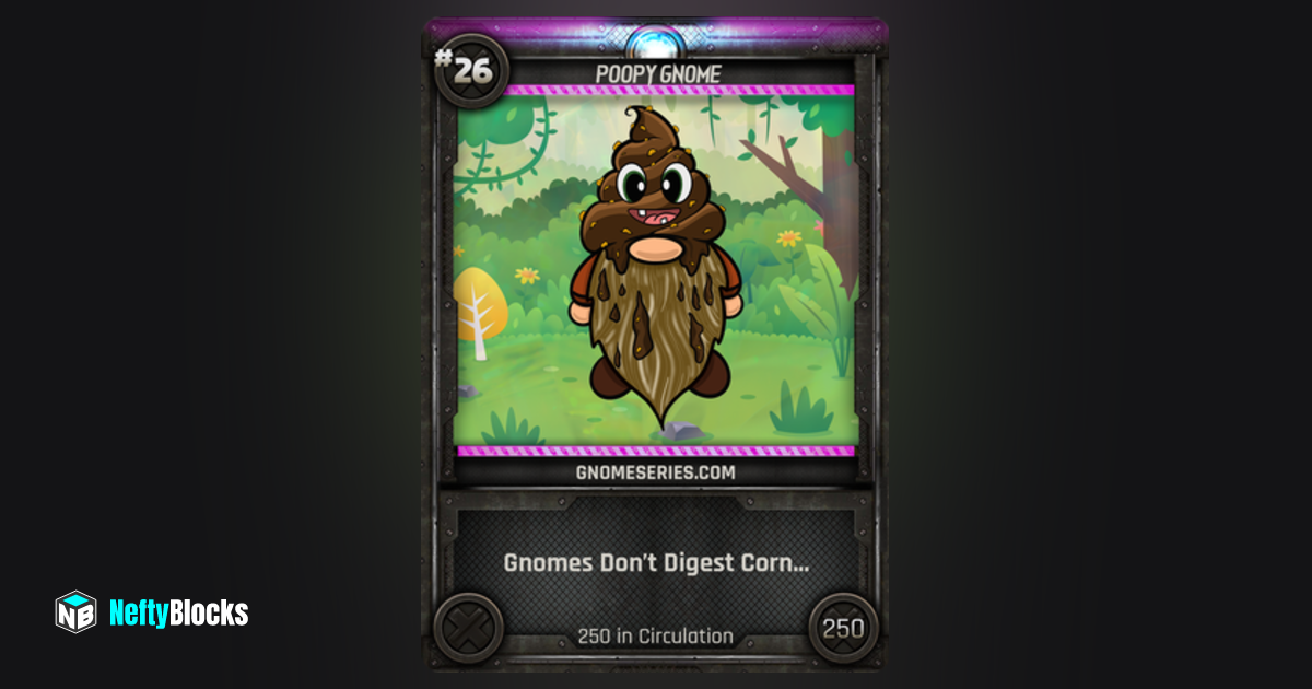 Poopy Gnome | Pink Parallel | NeftyBlocks | The #1 Trade to Earn NFT ...