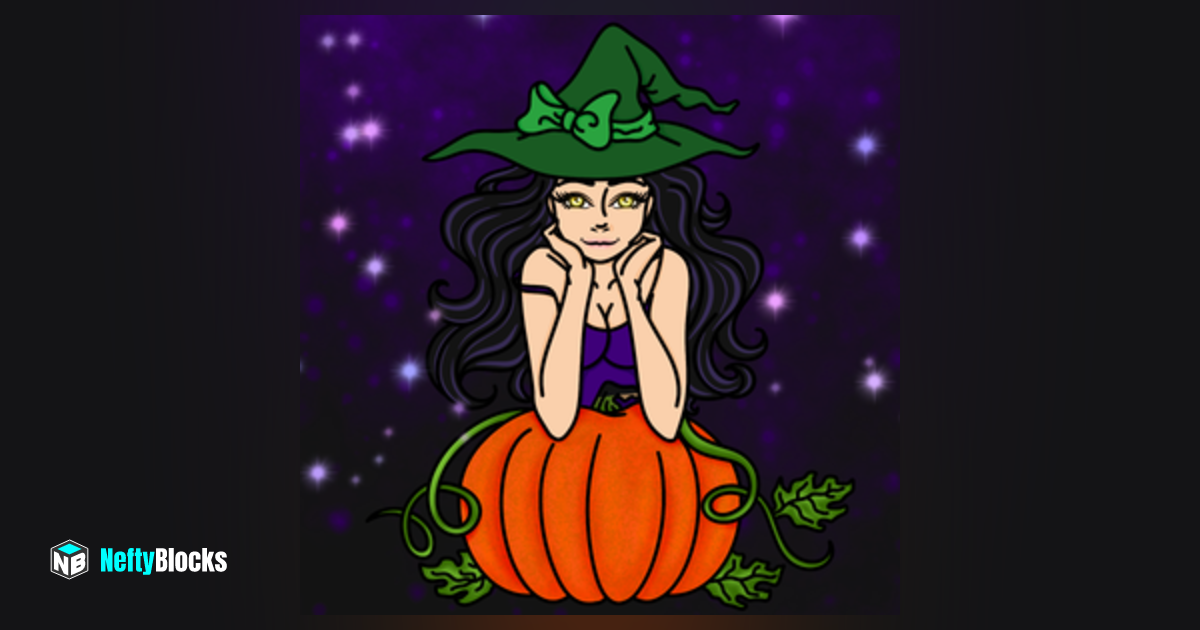 Halloween 2023 - Emerald Witch | NeftyBlocks | The #1 Trade to Earn NFT ...