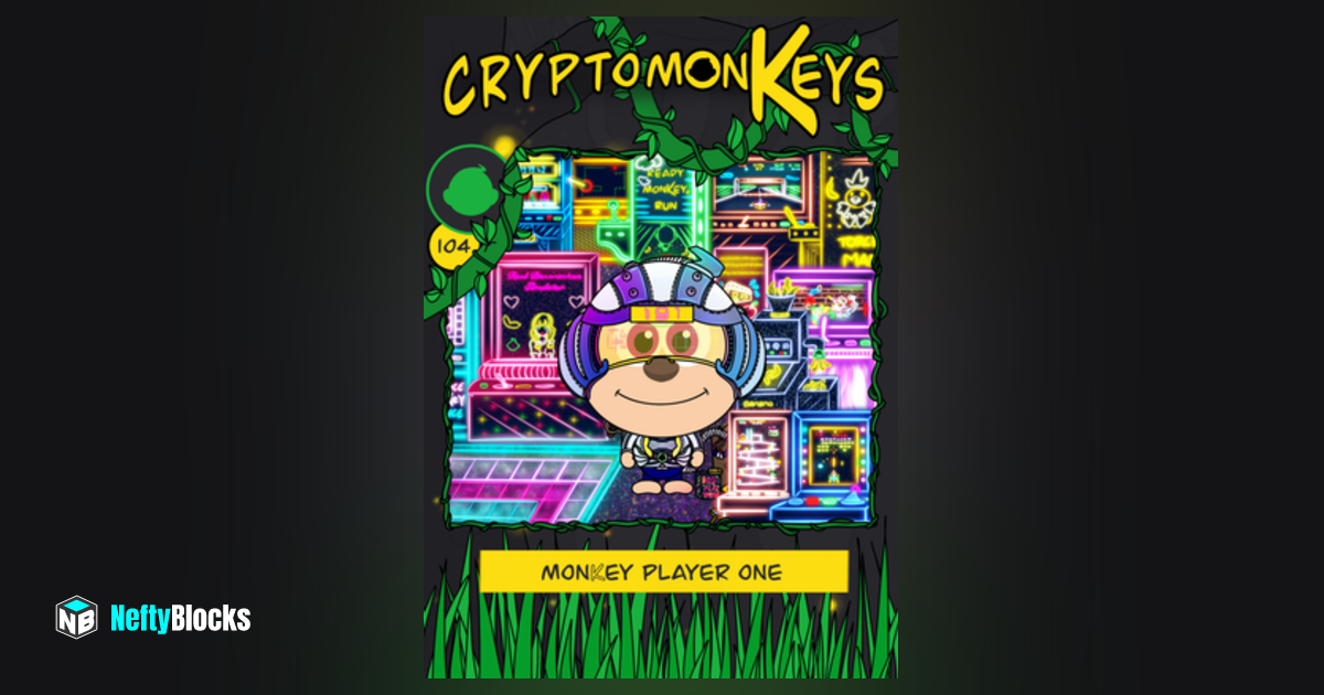 monKey Player One #1244 | NeftyBlocks | The #1 Trade to Earn NFT ...