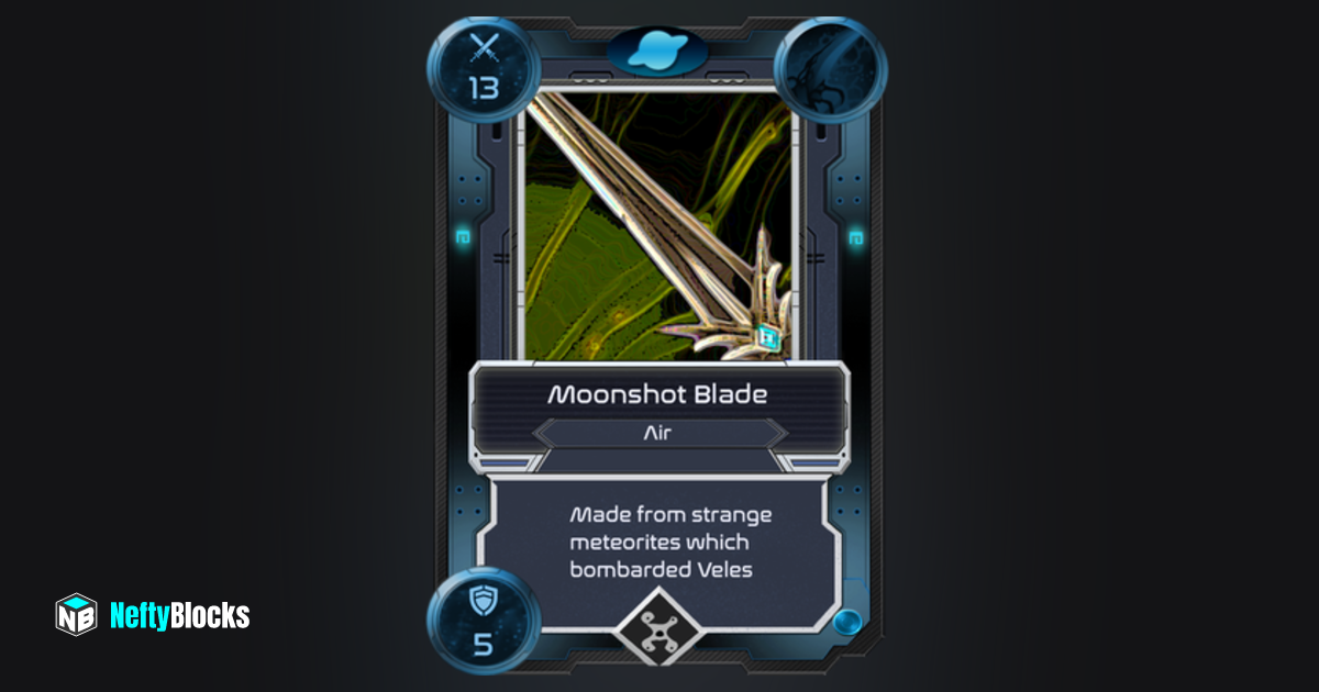 Moonshot Blade #1576 | NeftyBlocks | The #1 Trade to Earn NFT ...