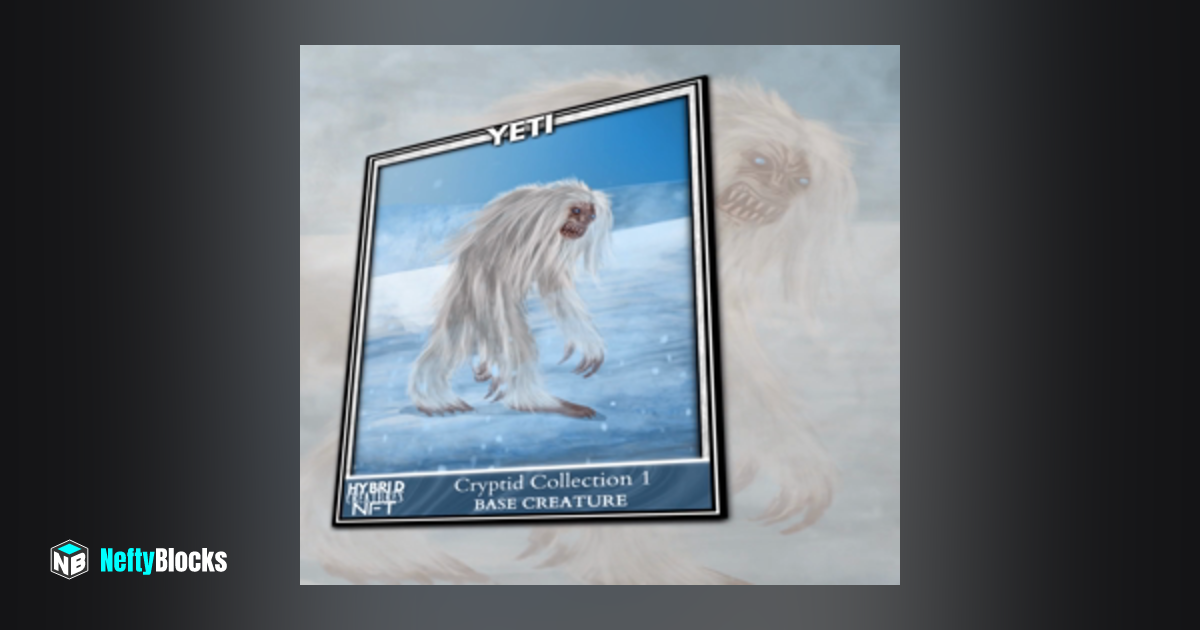 Yeti #142 | NeftyBlocks | The #1 Trade to Earn NFT Marketplace on WAX