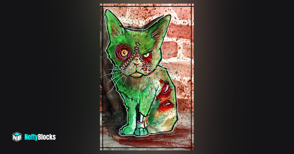 Mean Green ZomBie CAT #24 | NeftyBlocks | The #1 Trade to Earn NFT ...