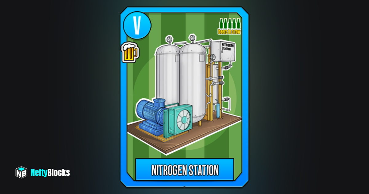 Nitrogen Station #290 | NeftyBlocks | The #1 Trade to Earn NFT Marketplace on WAX