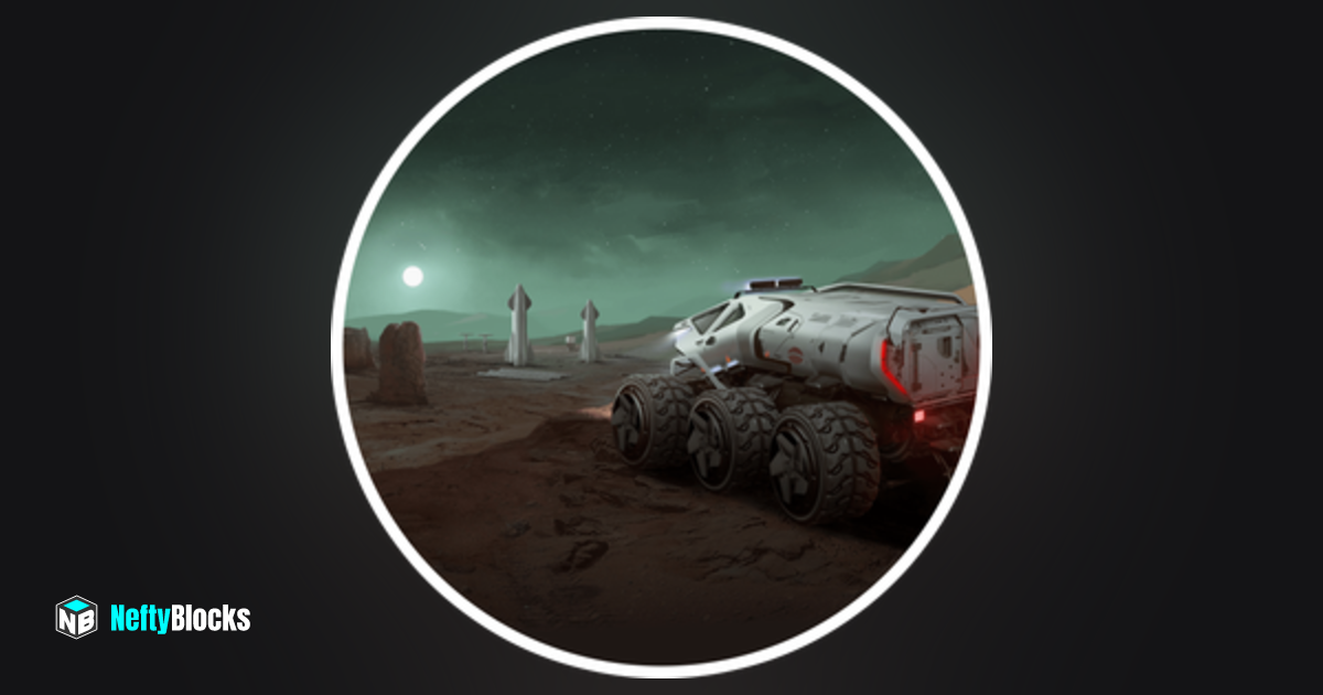 Mars Outpost Sticker #1955 | NeftyBlocks | The #1 Trade to Earn NFT ...