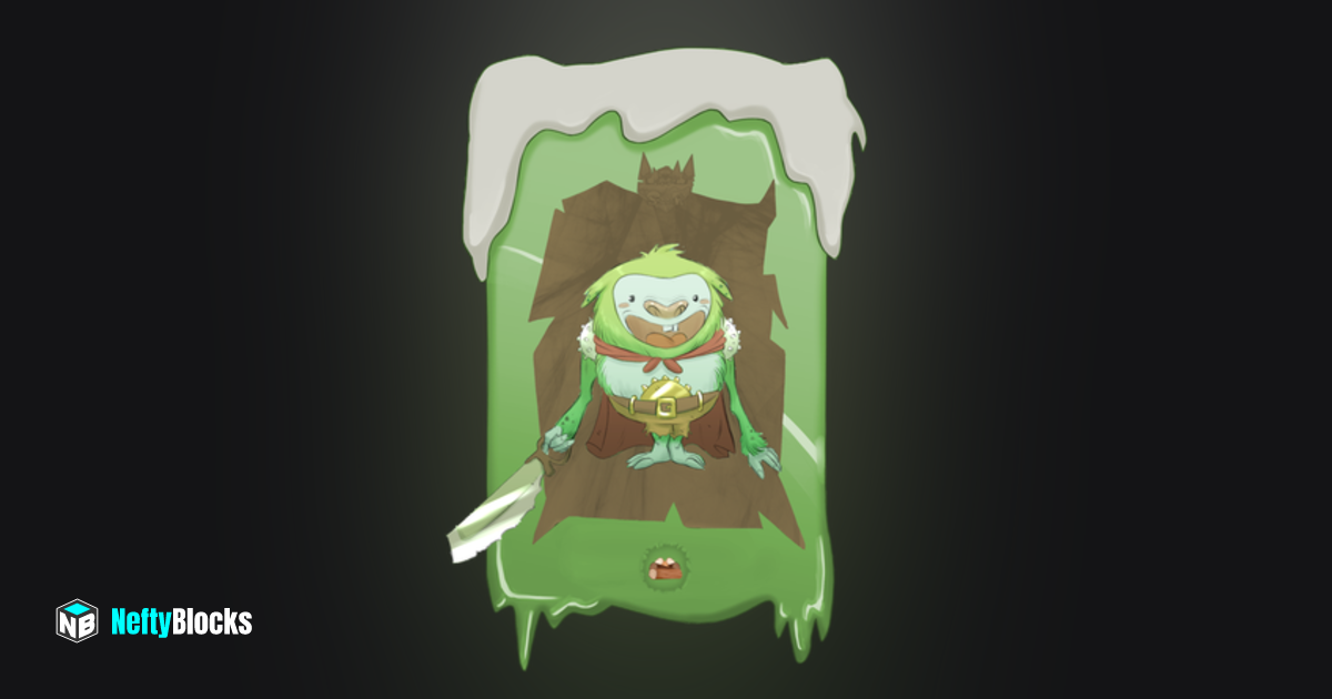 Yeti With a Millirium Saw #246 | NeftyBlocks | The #1 Trade to Earn NFT ...