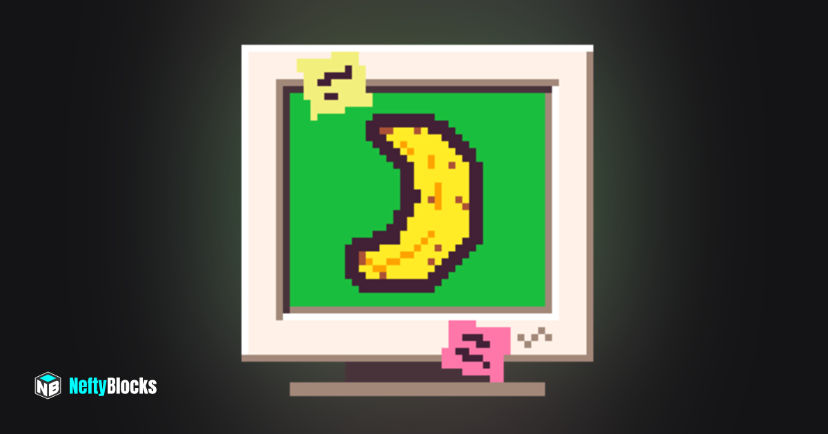 Banana Cursor #32 | NeftyBlocks | The #1 Trade to Earn NFT Marketplace on WAX