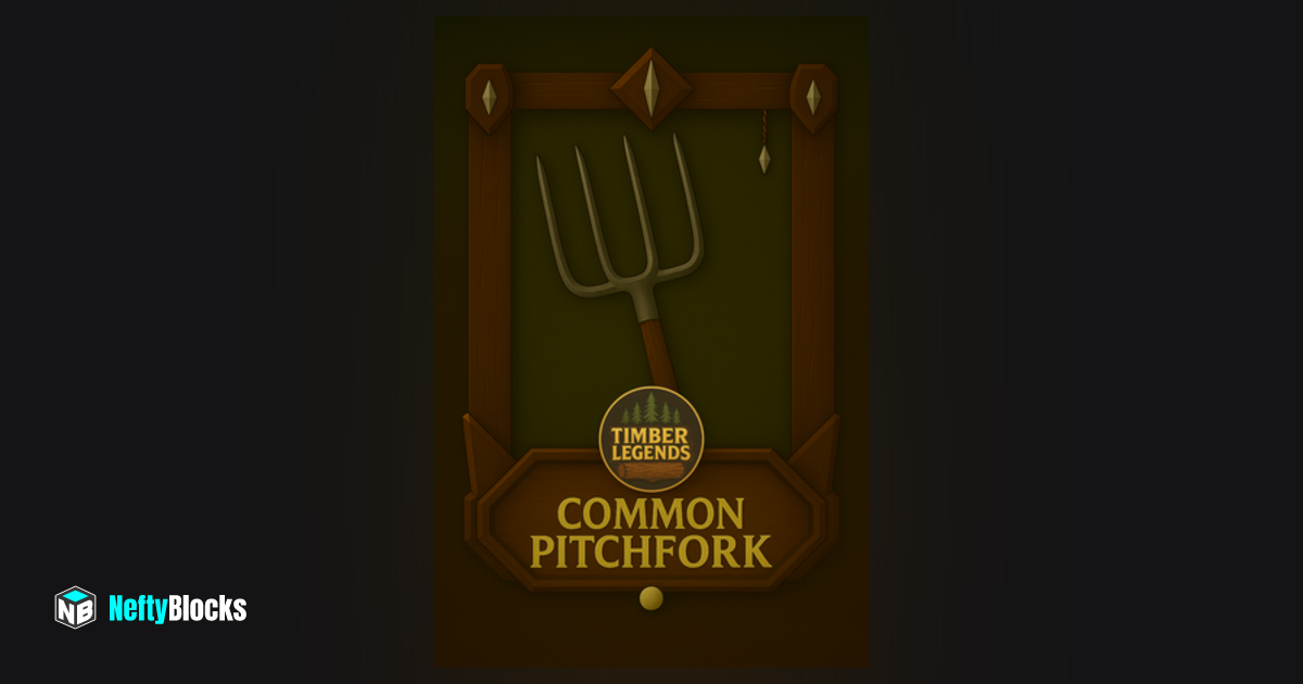 Common Pitchfork | NeftyBlocks | The #1 Trade to Earn NFT Marketplace ...