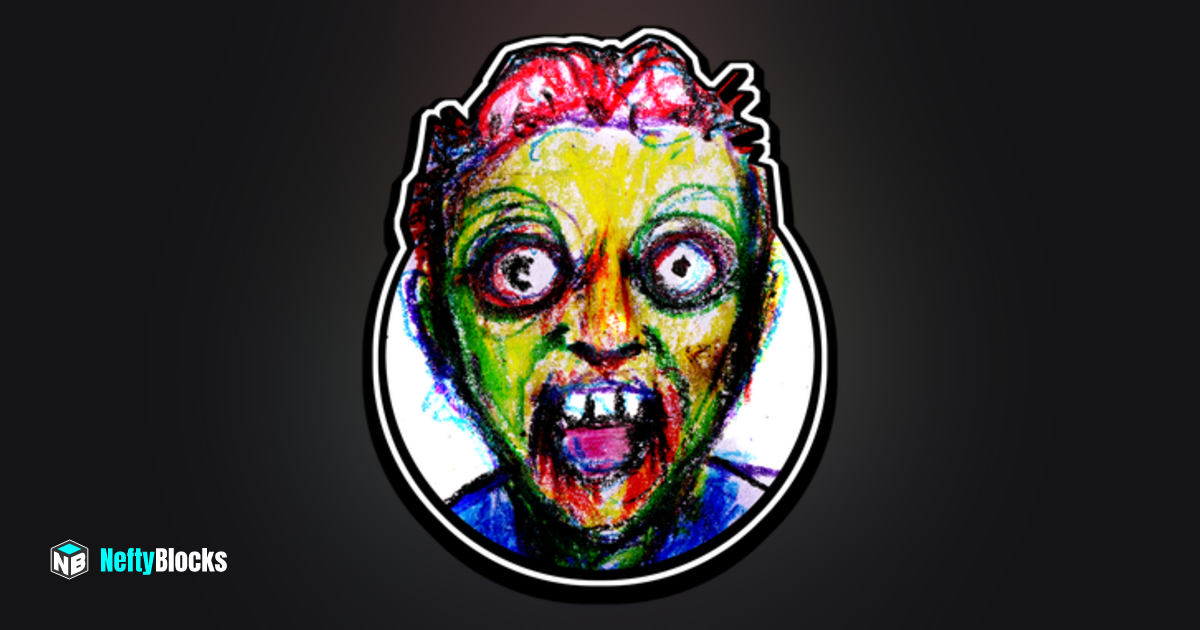 Crayon Zombie Twenty-six | NeftyBlocks | The #1 Trade to Earn NFT ...
