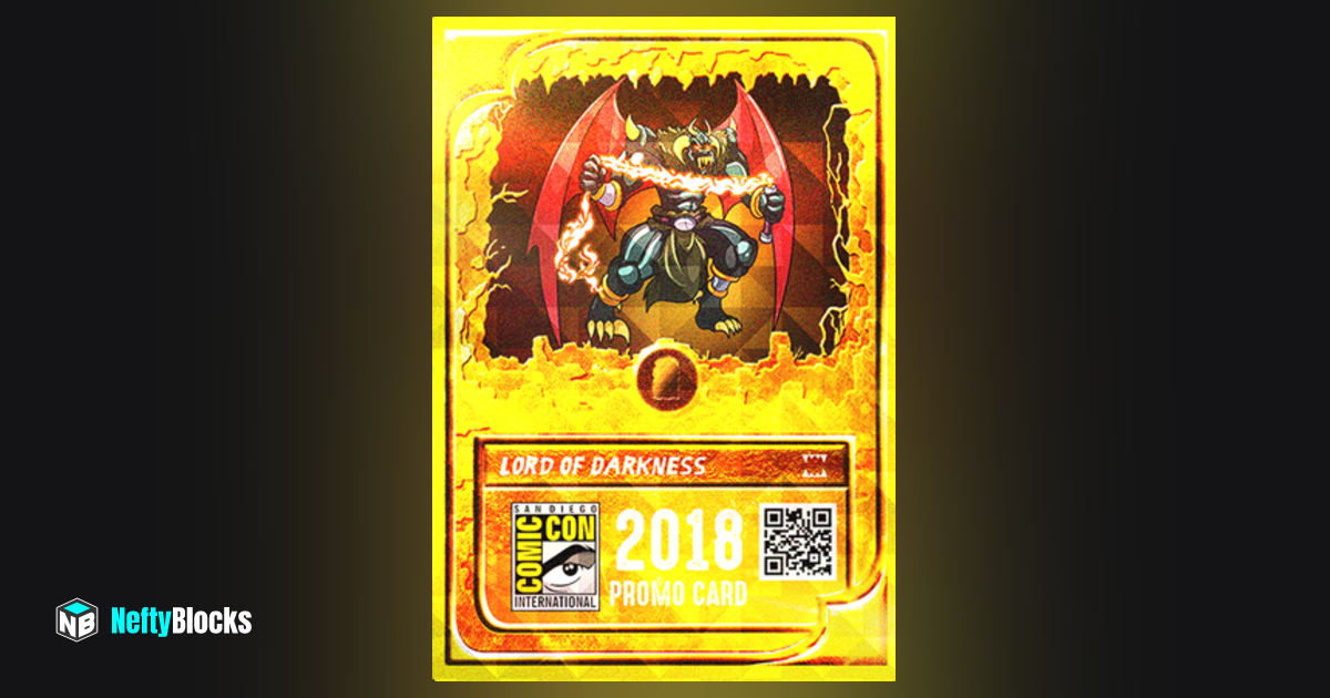 2018 SDCC Promo Card (Foil) #10 | NeftyBlocks | The #1 Trade to Earn ...