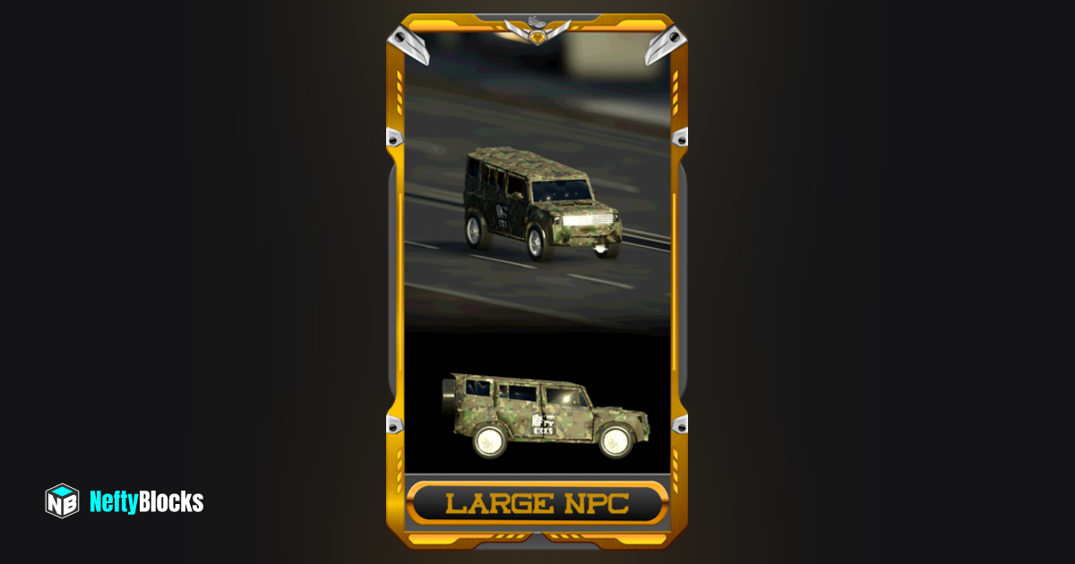 Large NPC #16 | NeftyBlocks | The #1 Trade to Earn NFT Marketplace on WAX