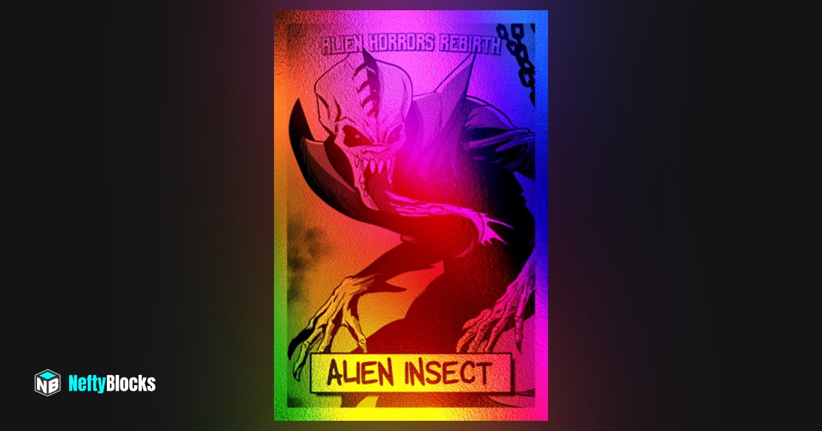Alien Insect #3 | NeftyBlocks | The #1 Trade to Earn NFT Marketplace on WAX