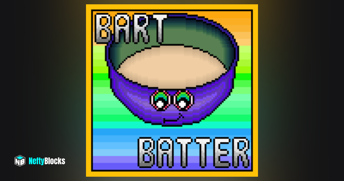 Bart Batter #129 | NeftyBlocks | The #1 Trade to Earn NFT Marketplace ...