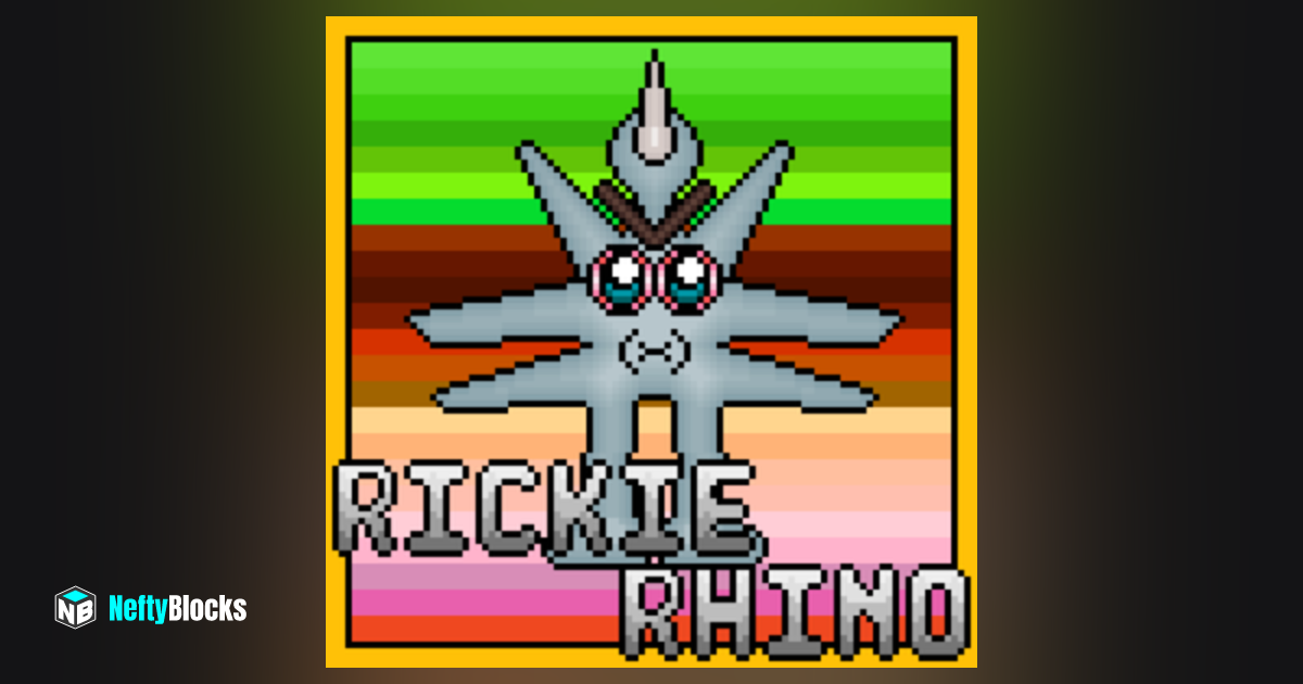 Ricky Rhino #24 | NeftyBlocks | The #1 Trade to Earn NFT Marketplace on WAX