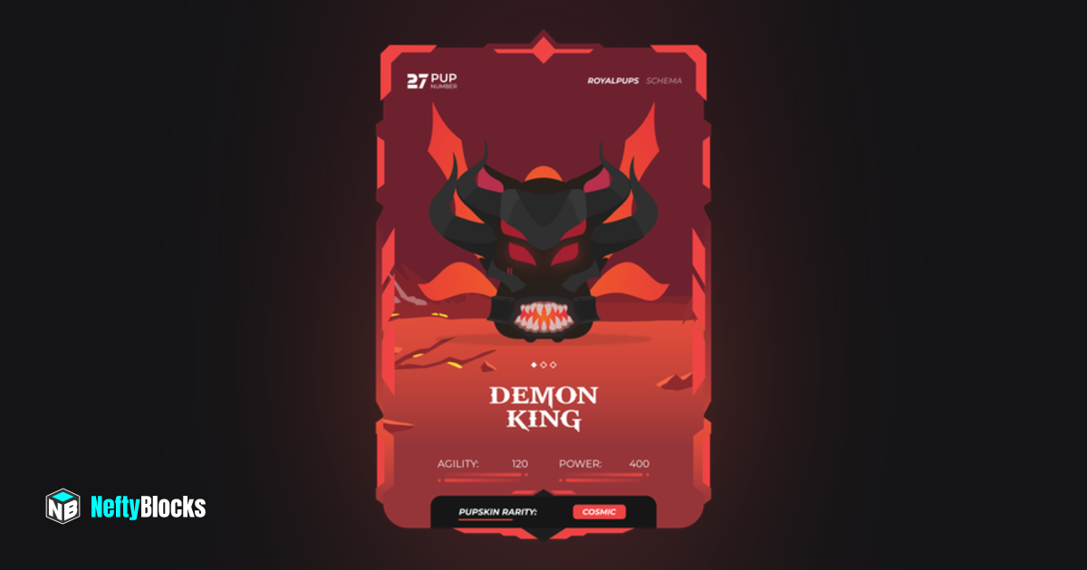 Demon King #52 | NeftyBlocks | The #1 Trade to Earn NFT Marketplace on WAX