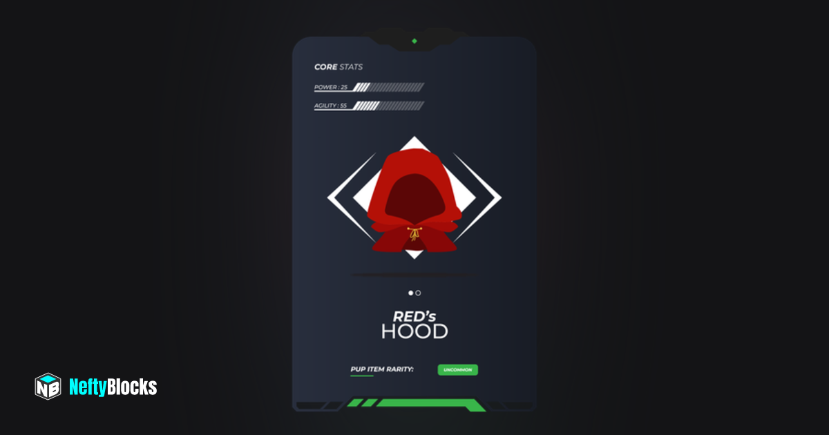 Red's Hood #106 | NeftyBlocks | The #1 Trade to Earn NFT Marketplace on WAX