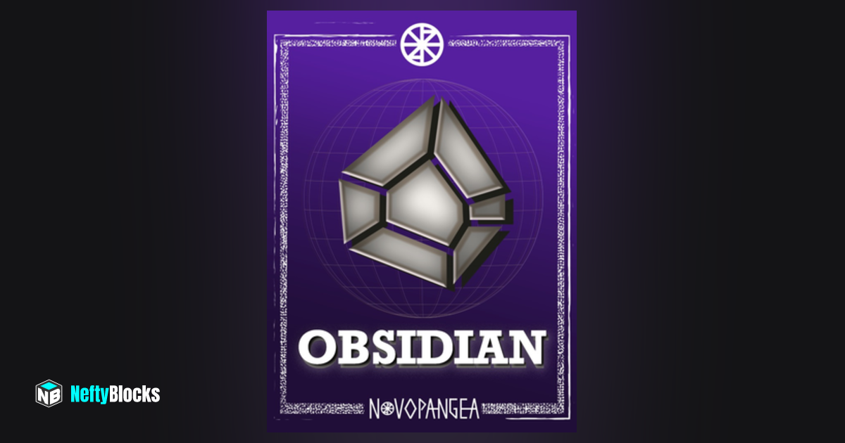 Obsidian Resources #18 | NeftyBlocks | The #1 Trade to Earn NFT Marketplace on WAX