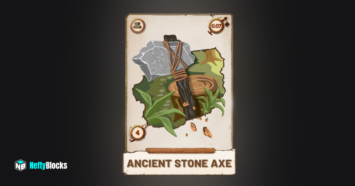Ancient Stone Axe | NeftyBlocks | The #1 Trade to Earn NFT Marketplace ...