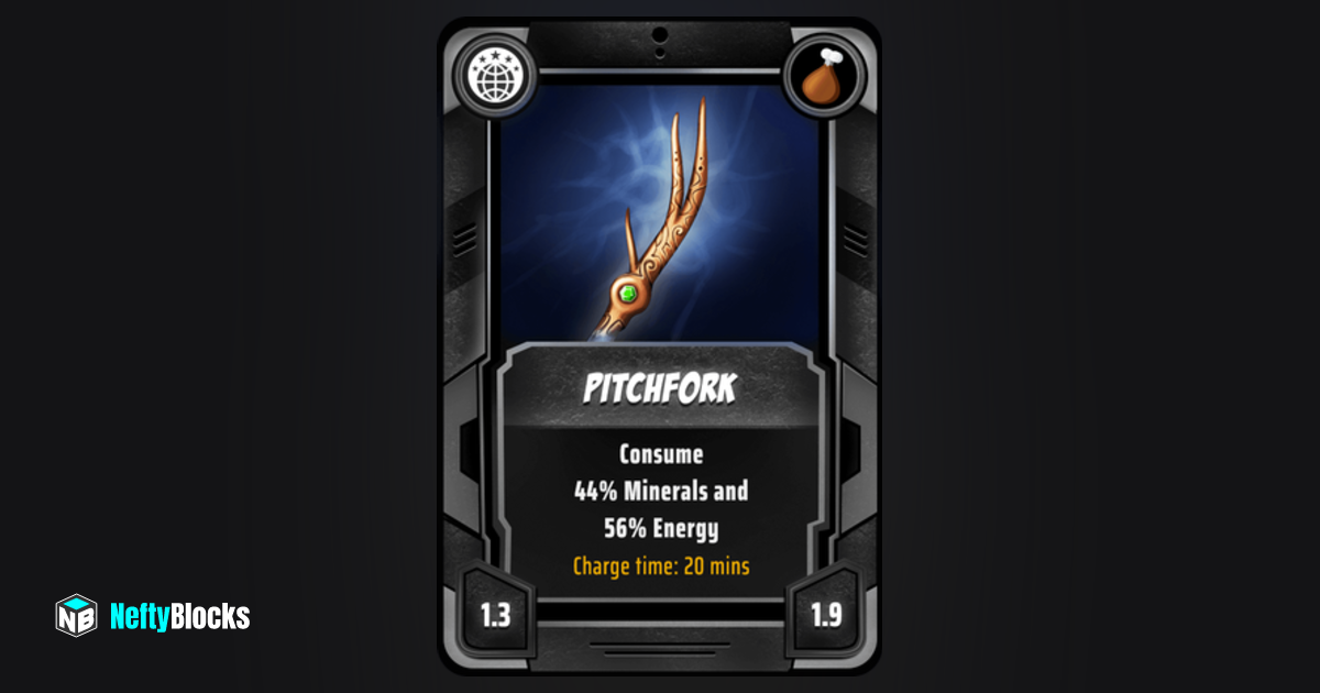 Pitchfork #500 | NeftyBlocks | The #1 Trade to Earn NFT Marketplace on WAX