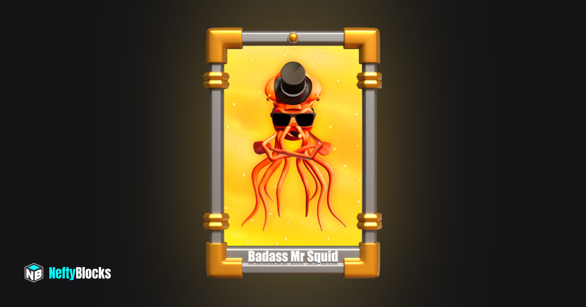 Badass Mr. Squid #1 | NeftyBlocks | The #1 Trade to Earn NFT ...