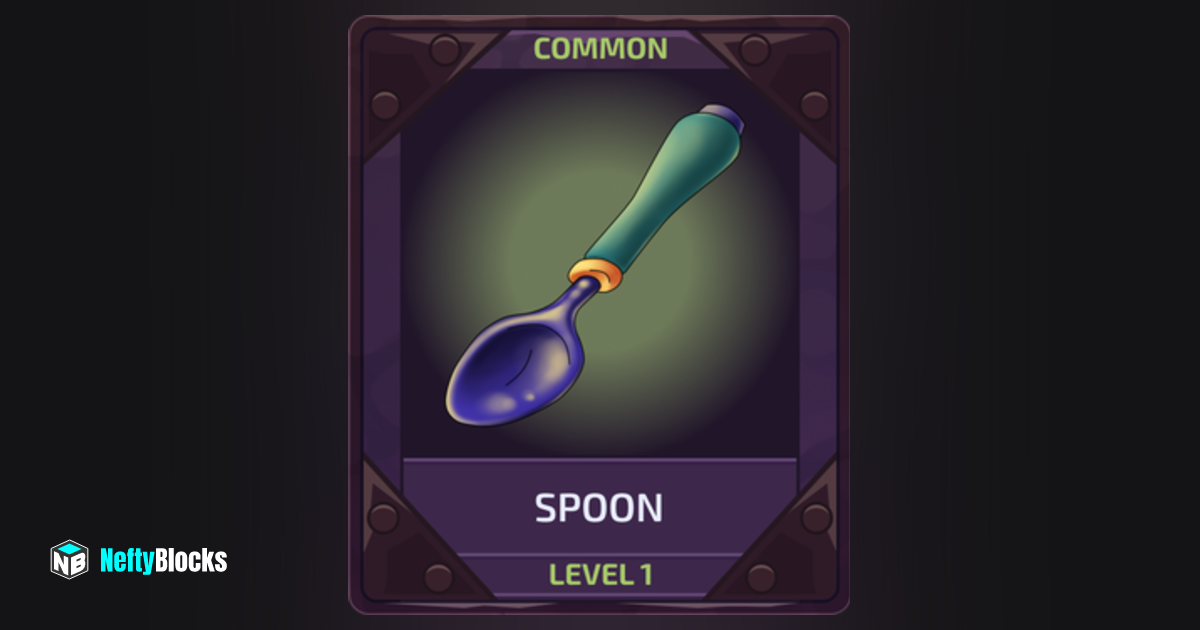 Spoon – Level 1 #3836 | NeftyBlocks | The #1 Trade to Earn NFT ...