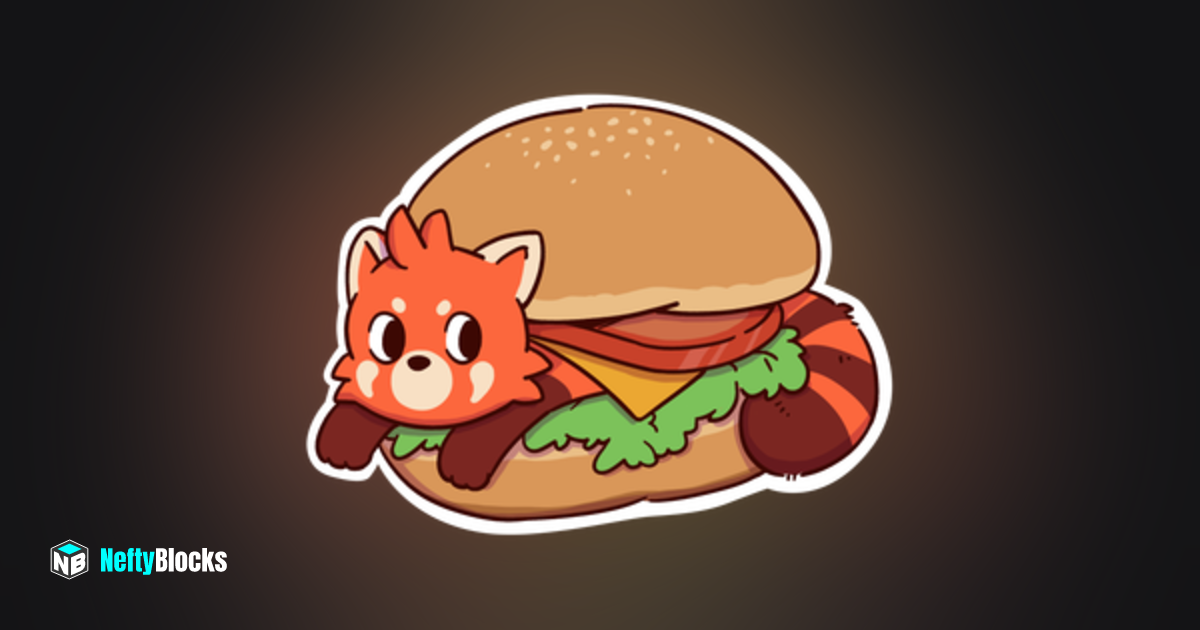 Red Panda Burger #4 | NeftyBlocks | The #1 Trade to Earn NFT ...