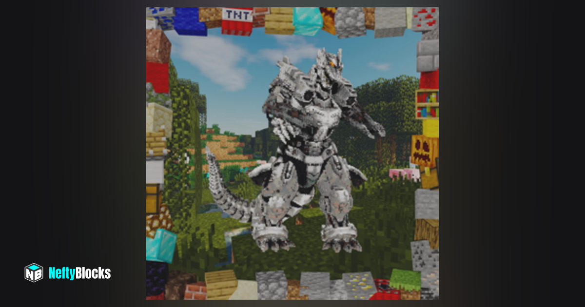 Minecraft Mecha Godzilla #28 | NeftyBlocks | The #1 Trade to Earn NFT ...