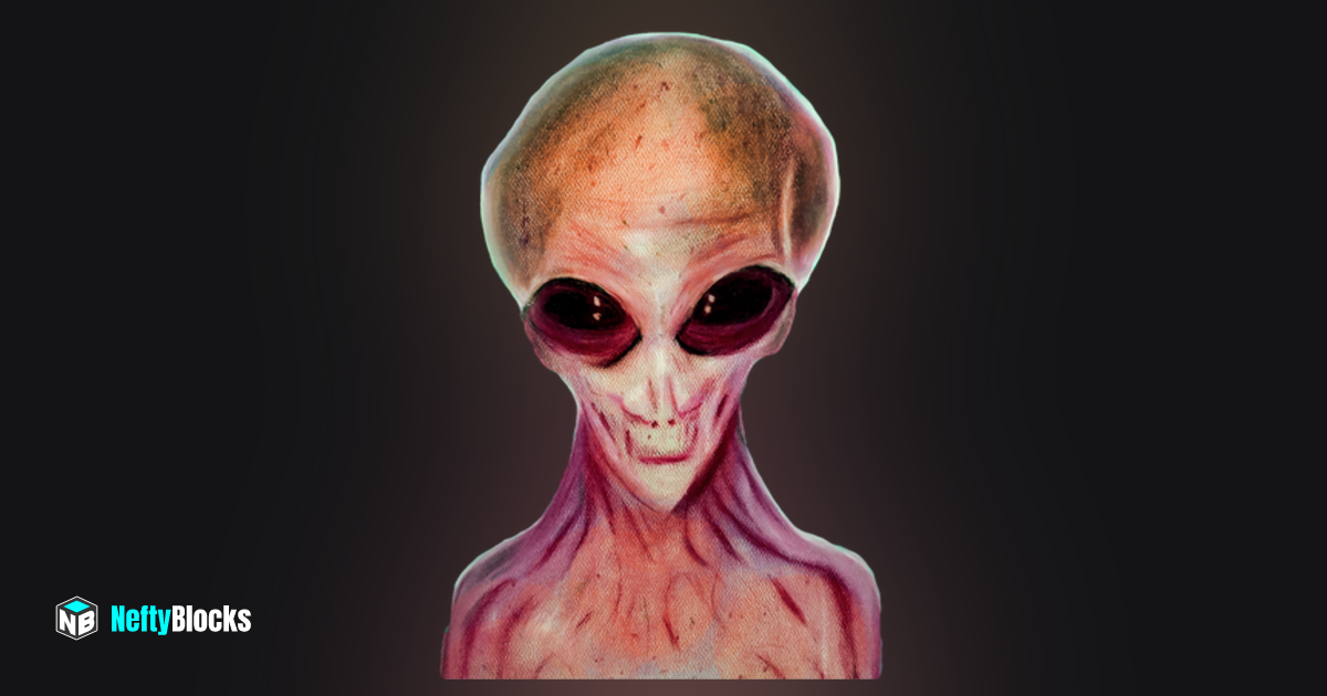 ORANGE ALIEN #64 | NeftyBlocks | The #1 Trade to Earn NFT Marketplace ...