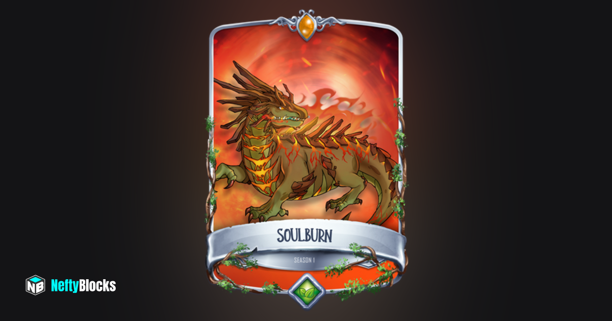 Soulburn #162 | NeftyBlocks | The #1 Trade to Earn NFT Marketplace on WAX