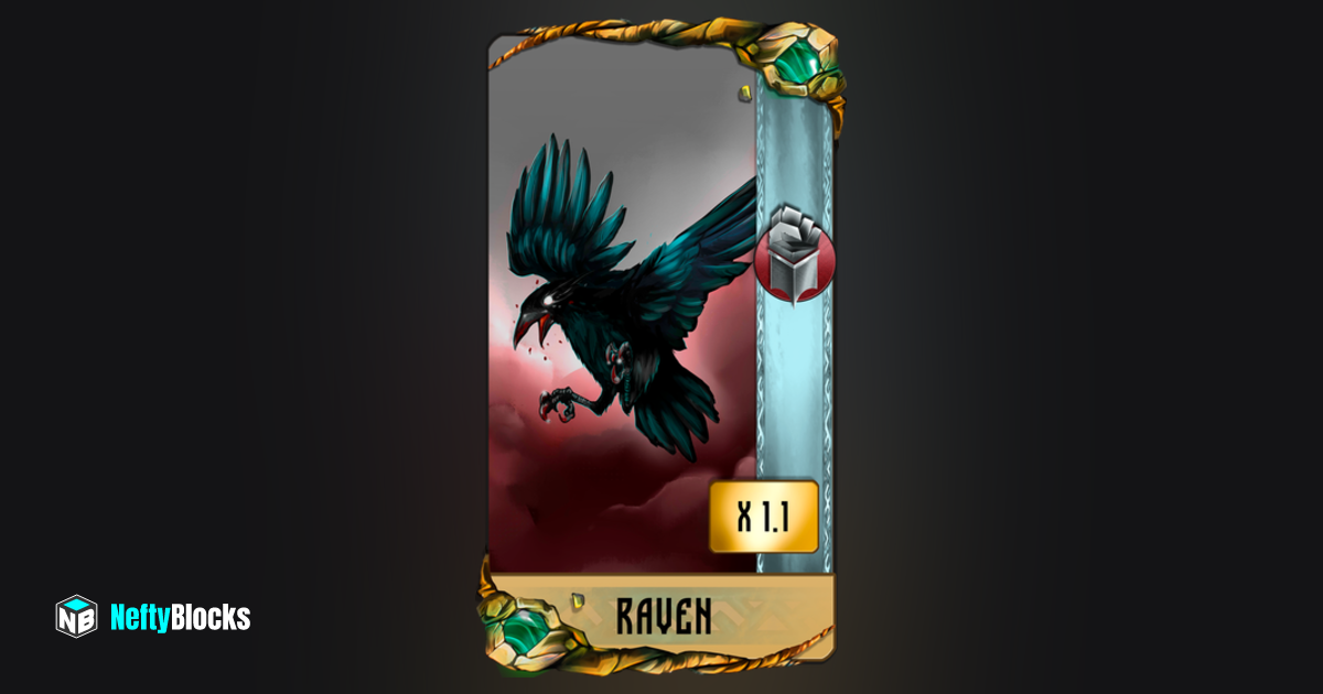 Raven #106 | NeftyBlocks | The #1 Trade to Earn NFT Marketplace on WAX
