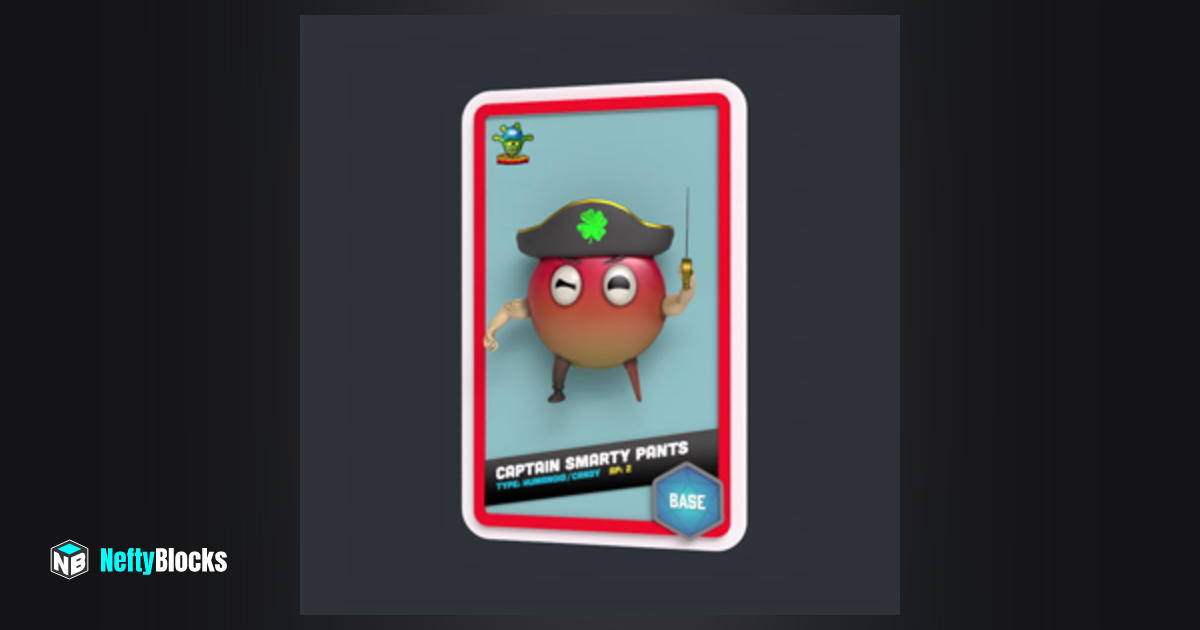 Captain Smarty Pants #80 | NeftyBlocks | The #1 Trade to Earn NFT ...