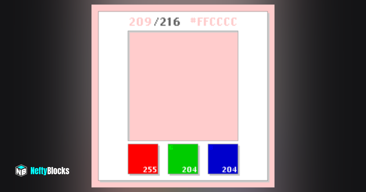 #FFCCCC - 255,204,204 #5 | NeftyBlocks | The #1 Trade to Earn NFT ...