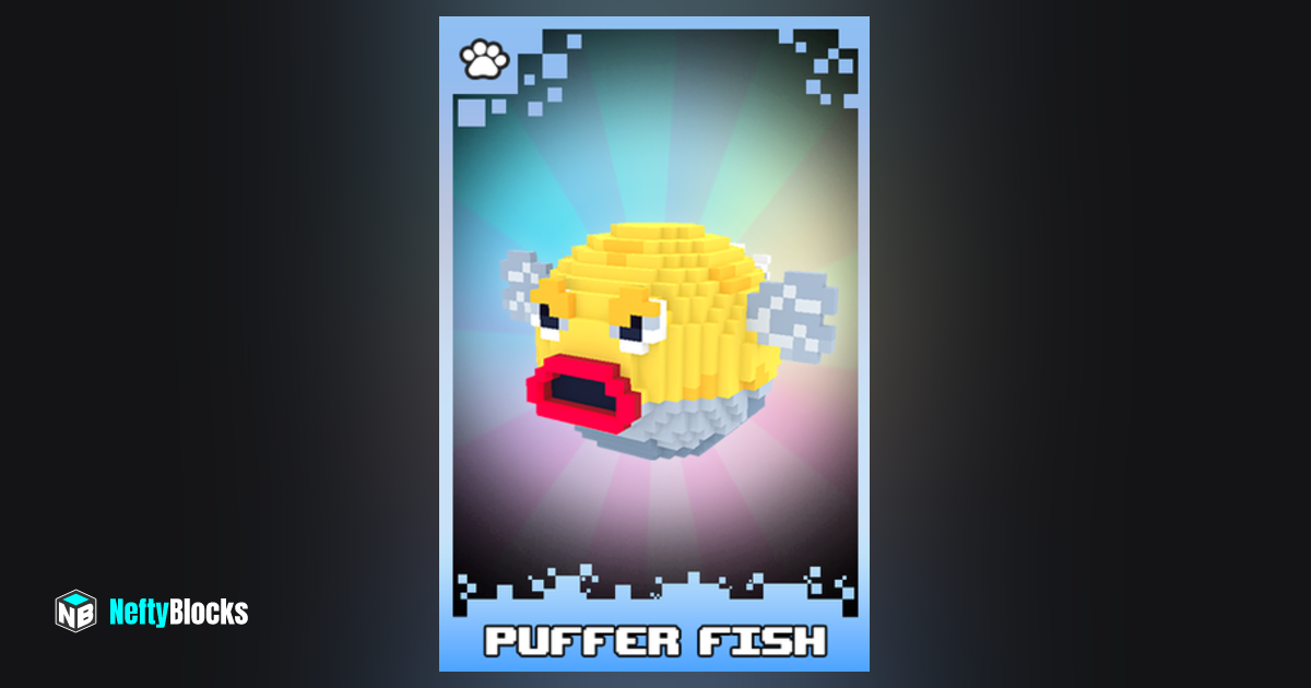 Puffer Fish #4 | NeftyBlocks | The #1 Trade to Earn NFT Marketplace on WAX