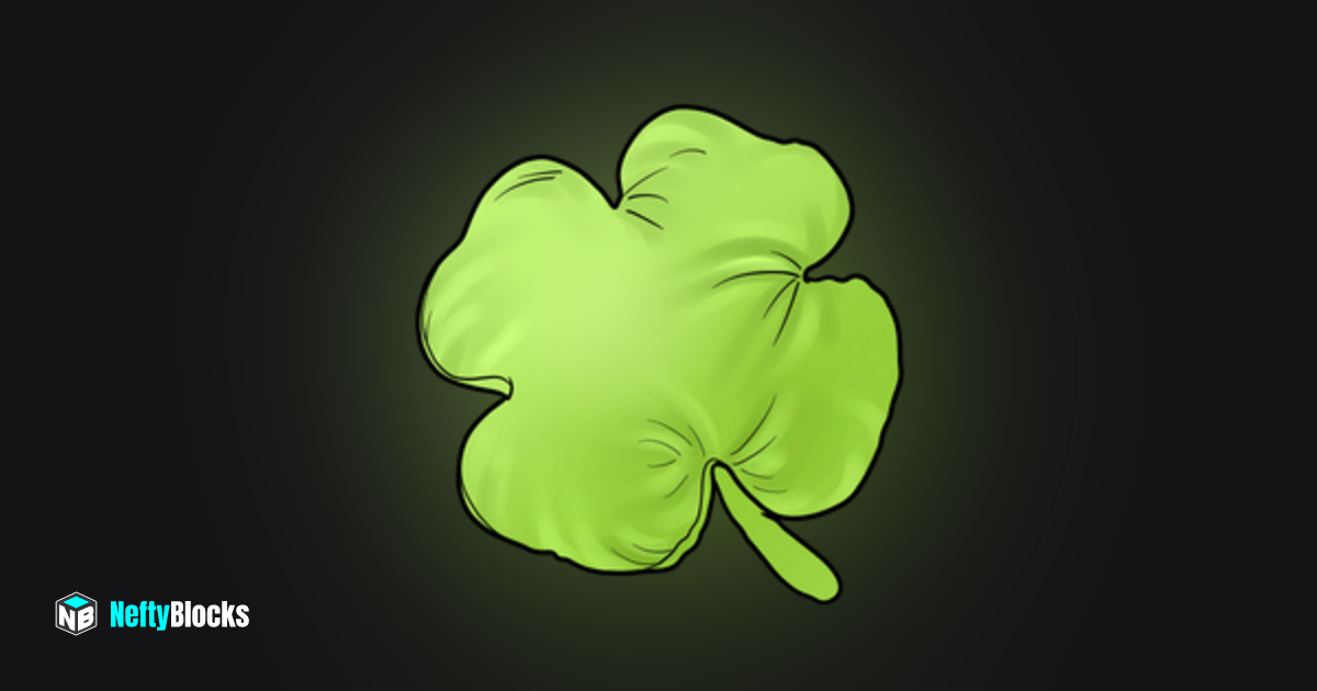 Four Leaf Clover #4504 | NeftyBlocks | The #1 Trade to Earn NFT ...