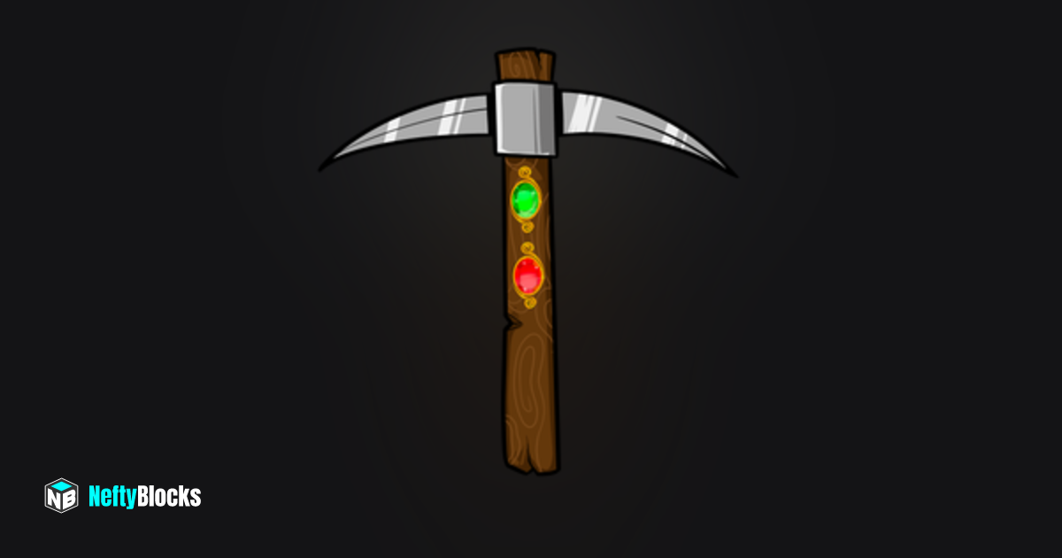 Pickaxe #31 | NeftyBlocks | The #1 Trade to Earn NFT Marketplace on WAX