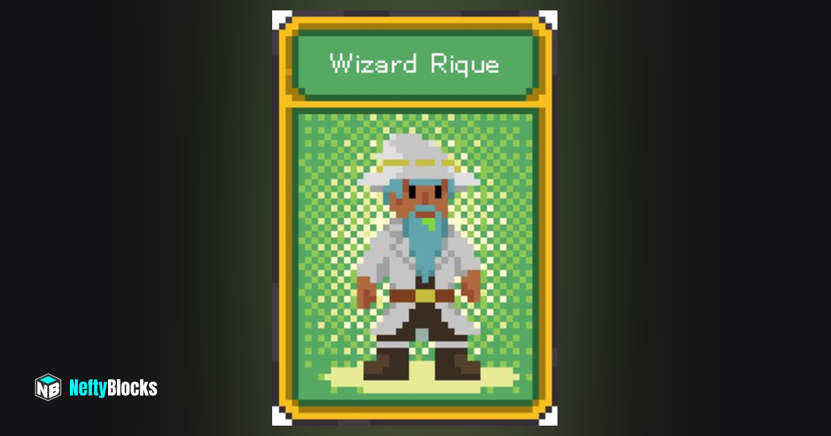 Wizard Rique | NeftyBlocks | The #1 Trade to Earn NFT Marketplace on WAX